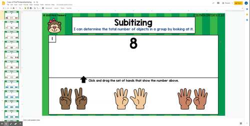 Subitizing Digital Math Game for Google Slides PowerPoint and Seesaw ...