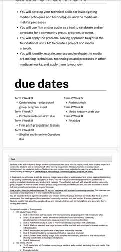 Media Arts in Practice Community Workbook by Miss L's Class | TPT