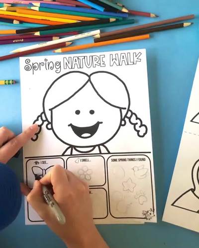 Spring Nature Walk Craft by Girlfriends' Guide to Teaching | TPT