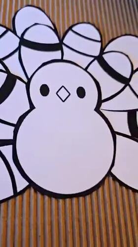 Build a Turkey Thanksgiving Fall Printable Craft Template Autumn Art ...