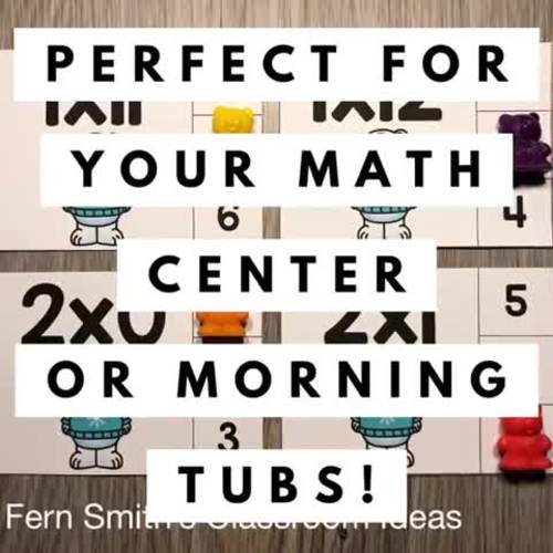 Multiplication Clip Cards by Fern Smith's Classroom Ideas | TPT