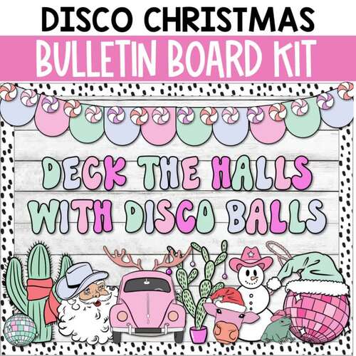 Groovy Christmas Bulletin Board Kit / Western Christmas Bulletin Board