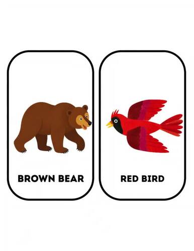 Printable Cut-and-Play Retelling Story Card for Brown Bear, What Do You ...