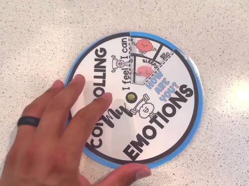 Emotions Wheel, Feelings Check-In, SEL Craft Hands-On-Activity, Self ...