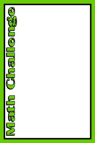 March BULLETIN BOARD MATH CHALLENGE Computation Critical Thinking Math ...