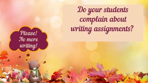 Descriptive Writing Unit | Writing a Vignette Celebrating Autumn