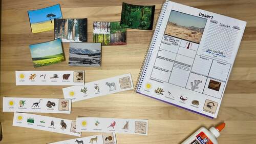 Earth's Biomes (Ecosystems) Puzzle Book | Interactive Handouts for Life Science