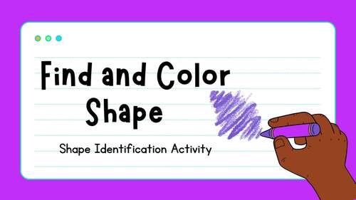 Find and Color Shapes - Worksheet Bilingual Spanish Immersion Shape ...
