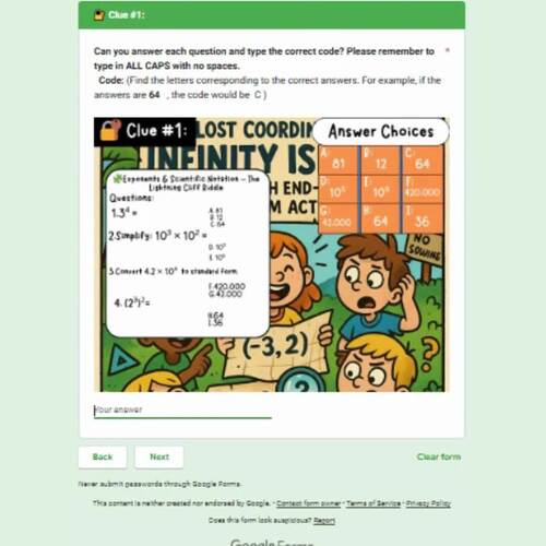 8th Grade Math Escape Room | End of Year Review Game | Digital & Print ...