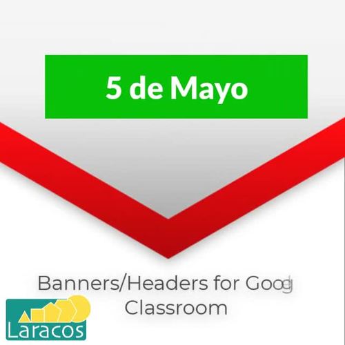 5 de Mayo Animated Banners/Headers for Google Classroom by Laracos
