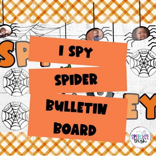 Fall spider Preschool Bulletin Board and Activities by Speechie Trish