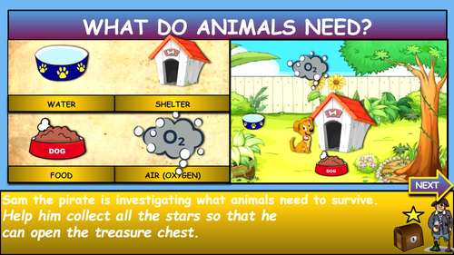 What Do Animals Need? Powerpoint + Worksheet. Elementary Life Science