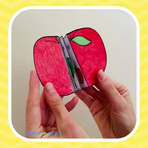 Fall autumn plant life cycle foldable sequencing activities apple ...