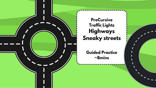QLD PreCursive video lesson: Road to Writing (i, j, l, f, k, t, r, s, x ...
