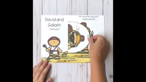 David and Goliath Bible Craft by Heartprints for Littles | TpT