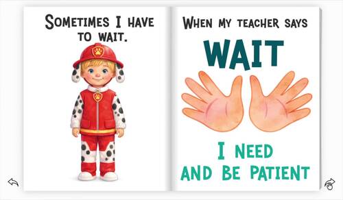 Waiting Social Story | Patience & Turn Taking | Emotional Regulation Book