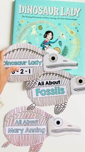 Dinosaur Lady Mary Anning 3-2-1 Book Response Facts Craft Biography ELA ...