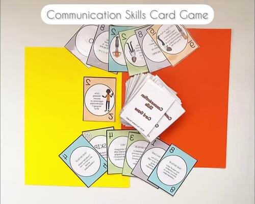 Communication Skills Counseling Card Game for Upper Elementary and ...