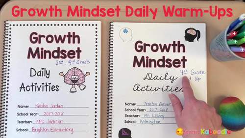 Growth Mindset Bell Ringers: Daily Warm-Up MULTI-LEVEL Mega-BUNDLE
