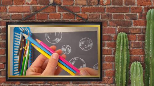 Overlapping Bubble Art Lesson | Color Theory | Black Paper | Art Sub Plans