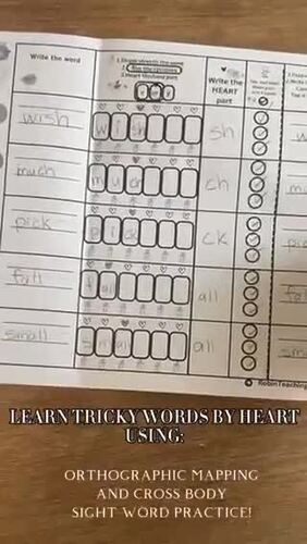 Sight Word Worksheet - Orthographic Mapping - HD Word Unit 7 | TPT