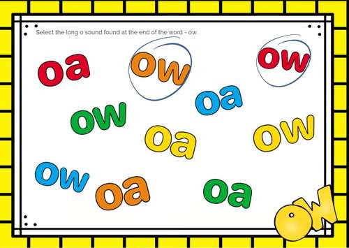 Distance Learning | Long O Vowel | OA, OW and 0_E | Boom Cards | TpT