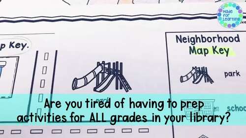 Library Skills No Prep Worksheets Map Skill Lessons with Globe & Atlas ...