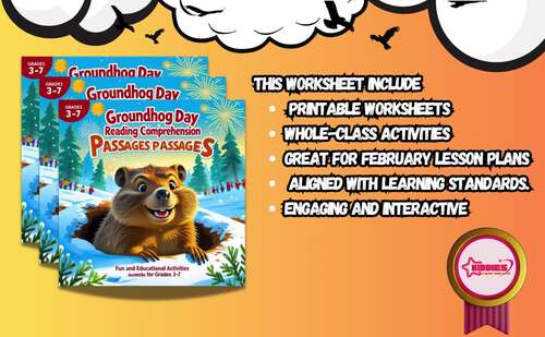 Groundhog Day Reading Comprehension Passage Writing Activities 3rd,4th ...