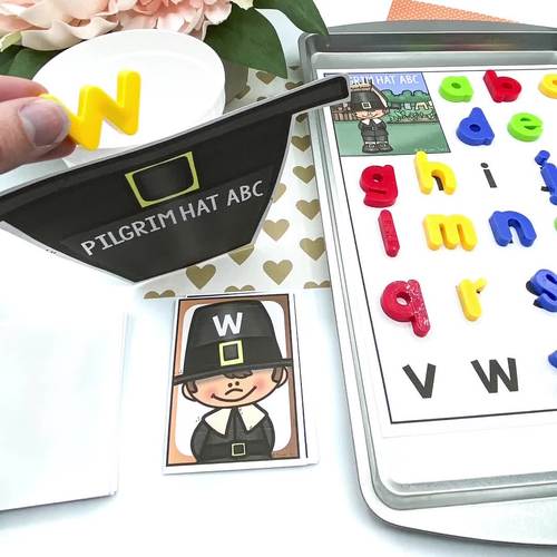 Pilgrim Alphabet Letter Identification Activity by Turner Tots | TpT