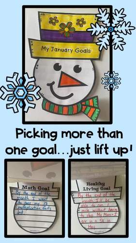 January Craft and Goal Setting (Low Prep Writing Craft) by Bloomabilities