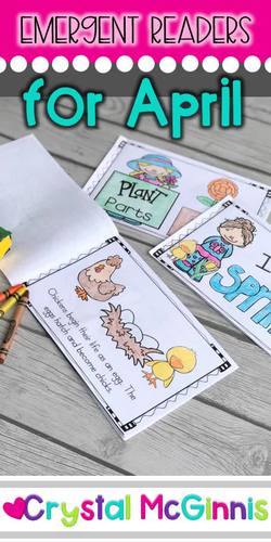 April and Spring Themed Books for Beginning Readers (Emergent Reader Books)