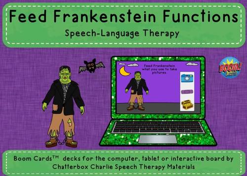 Functions: Feed Frankenstein Functions Boom Cards Deck | TPT
