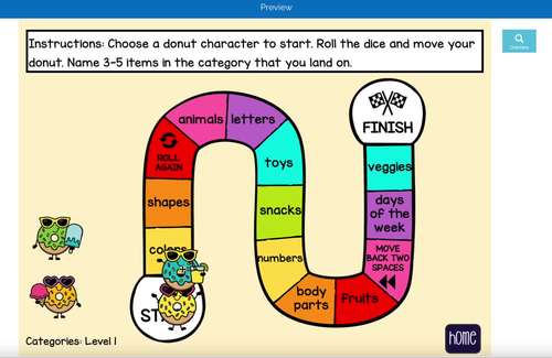 Leveled Categories, Antonyms, & Synonyms Game Boards | Printables ...