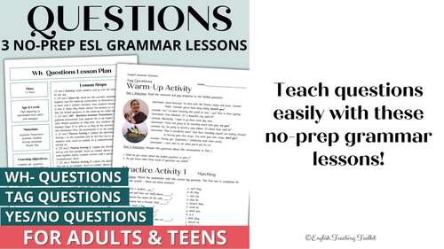 Adult ESL English Grammar Worksheets, Activities, Lesson Plans ...