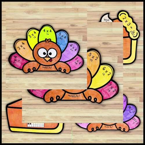 Thanksgiving Corn Math Craft | Multiplication & Division Facts Through 12