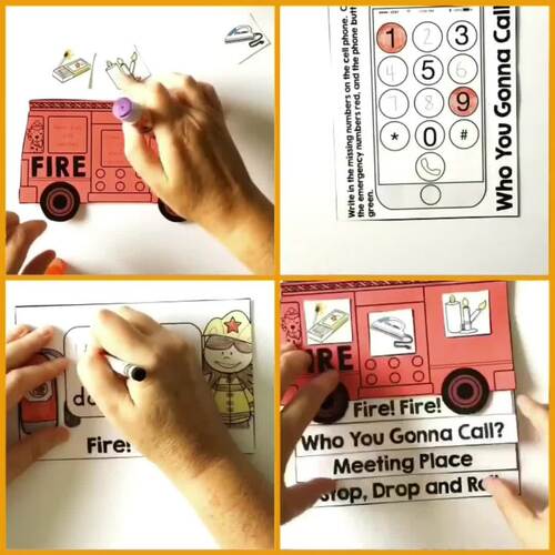 Fire Safety - Fire Truck Craft Activity - Fire Safety Hat | Fire ...