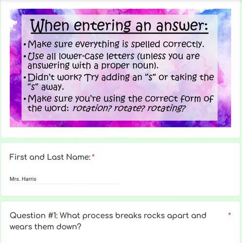 Weathering, Erosion, Deposition Review Escape Room (Google Forms)