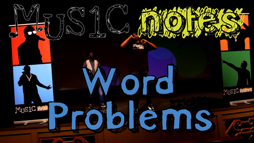 Word Problems Song by Music Notes | TPT