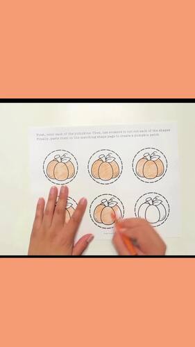 Pumpkin Patch Fall Handwriting, Cutting, Fine Motor Sight Word Practice ...