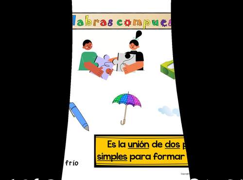 Spanish Compound Words Palabras compuestas by Insight Butterfly | TPT