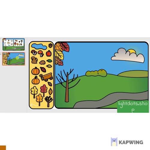 Make your own Autumn Fall scene in Powerpoint Barrier Interactive Game