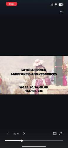 Latin America Landforms and Resources Power Point (PPT) by World Wide ...