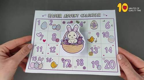 Easter Advent Calendar by 10 Minutes of Quality Time | TPT