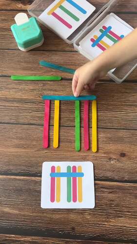 Popsicle Stick Puzzle Cards by MomToolbox | TPT
