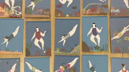 SUMMER OCEAN ART PROJECT WITH ACTIVITY BOOK AND LESSON PLANS by Young Sages