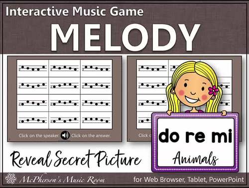 Solfege Interactive Melody Game Do Re Mi Reveal the Secret Picture ...