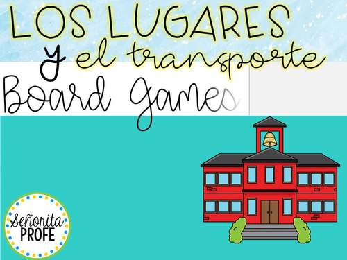 Lugares y Transporte / Spanish Places & Transportation Board Games