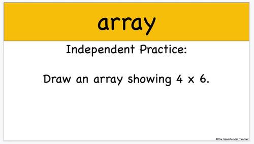 3rd Grade Multiplication Vocabulary Slides and Guided Notes | TPT