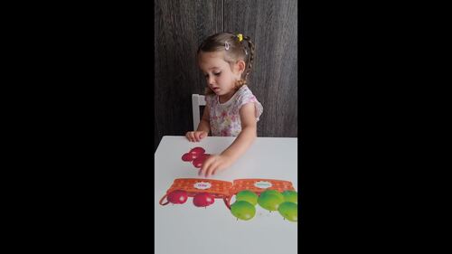 Activity Pack. Color Sorting, Apple Counting, Pattern Recognition