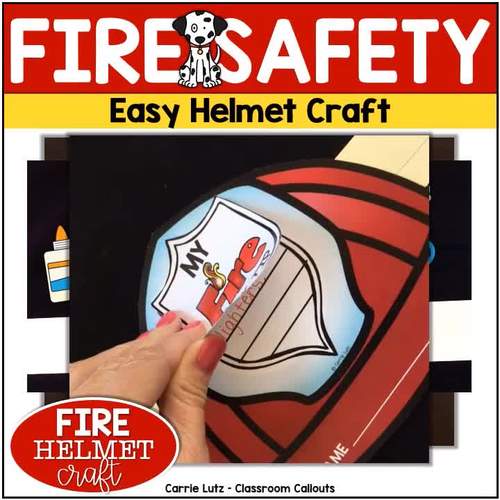 First Grade Fire Safety Posters, Booklet & Fire Helmet Craft | TPT